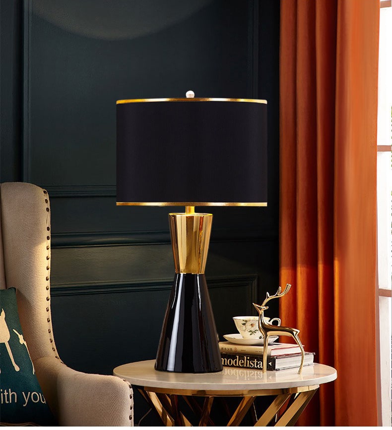 Đèn bàn tân cổ điển decor phòng khách hiện đại, sang trọng